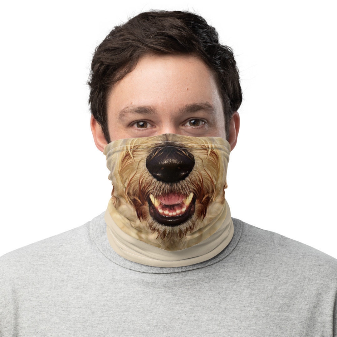 Labradoodle Dog Face Mask, Neck Gaiter for Men Women Adults, Face ...