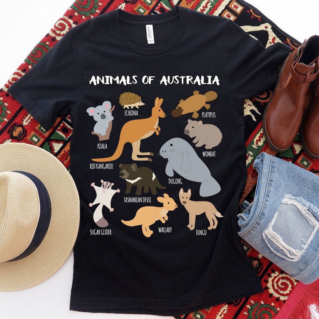 Animals of Australia, Gift for Lovers of Koala, Red Kangaroo, Platypus ...