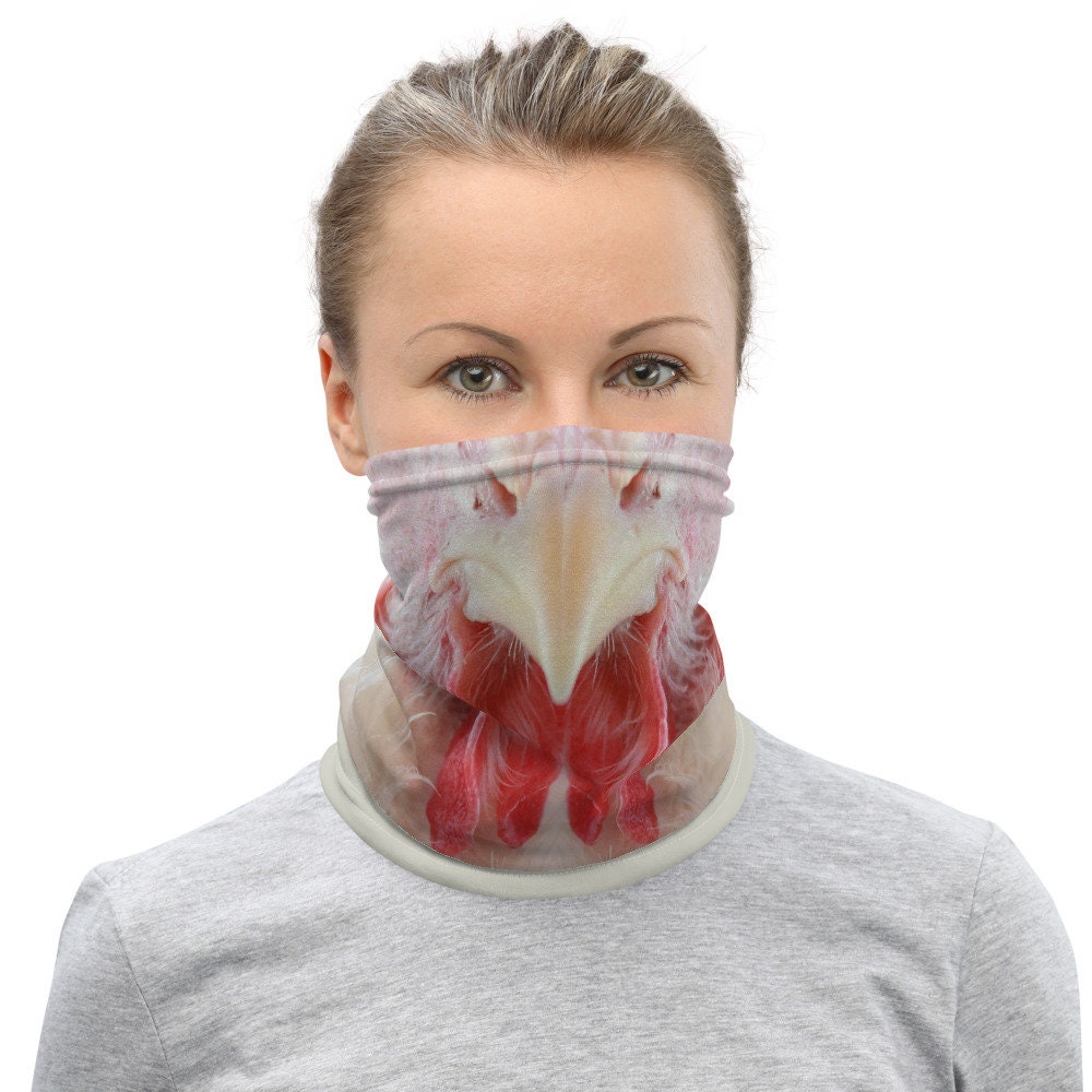 Chicken Face Mask Neck Gaiter Washable and Reusable Face - Etsy