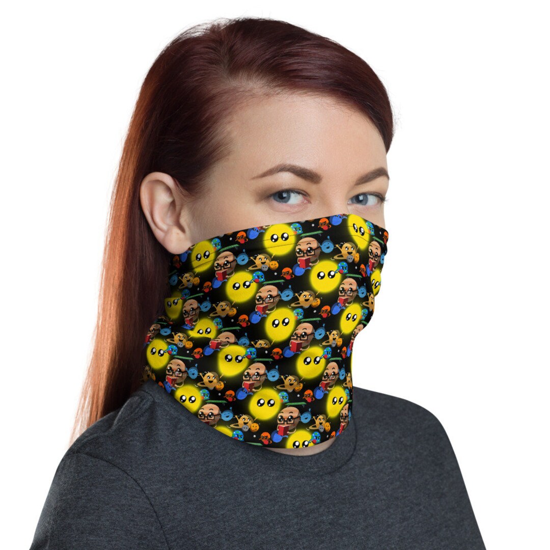 Solar System Neck Gaiter, Washable Face Mask Adult, Outer Space ...