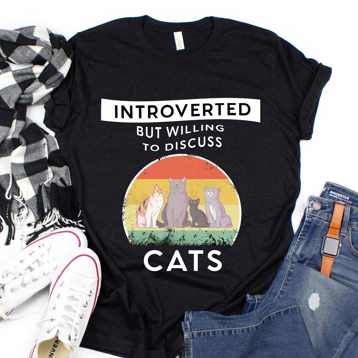 Introverted but Willing to Discuss Cats Introvert Shirt Gift - Etsy