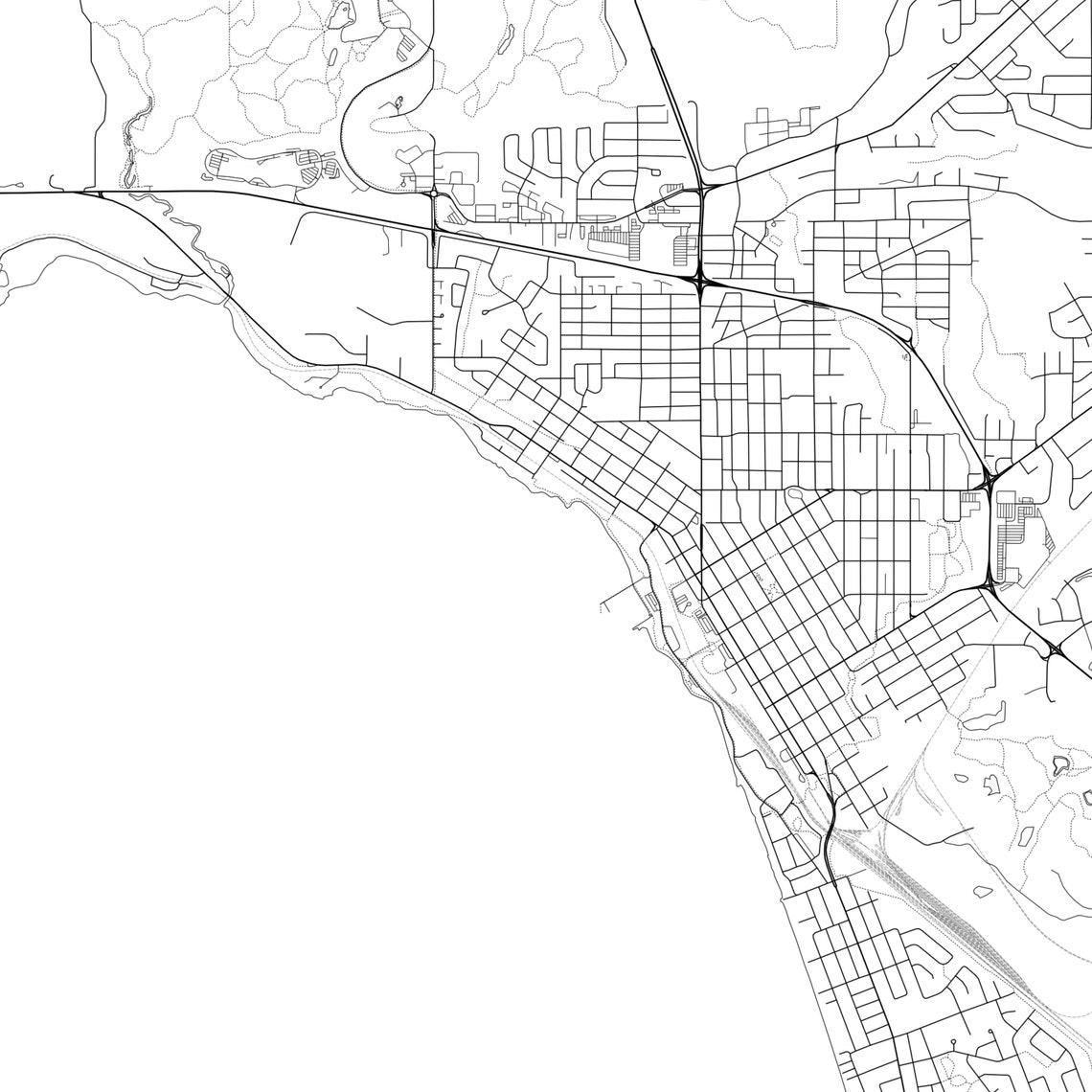 North Bay Map Print North Bay Map Poster Wall Art North Bay - Etsy