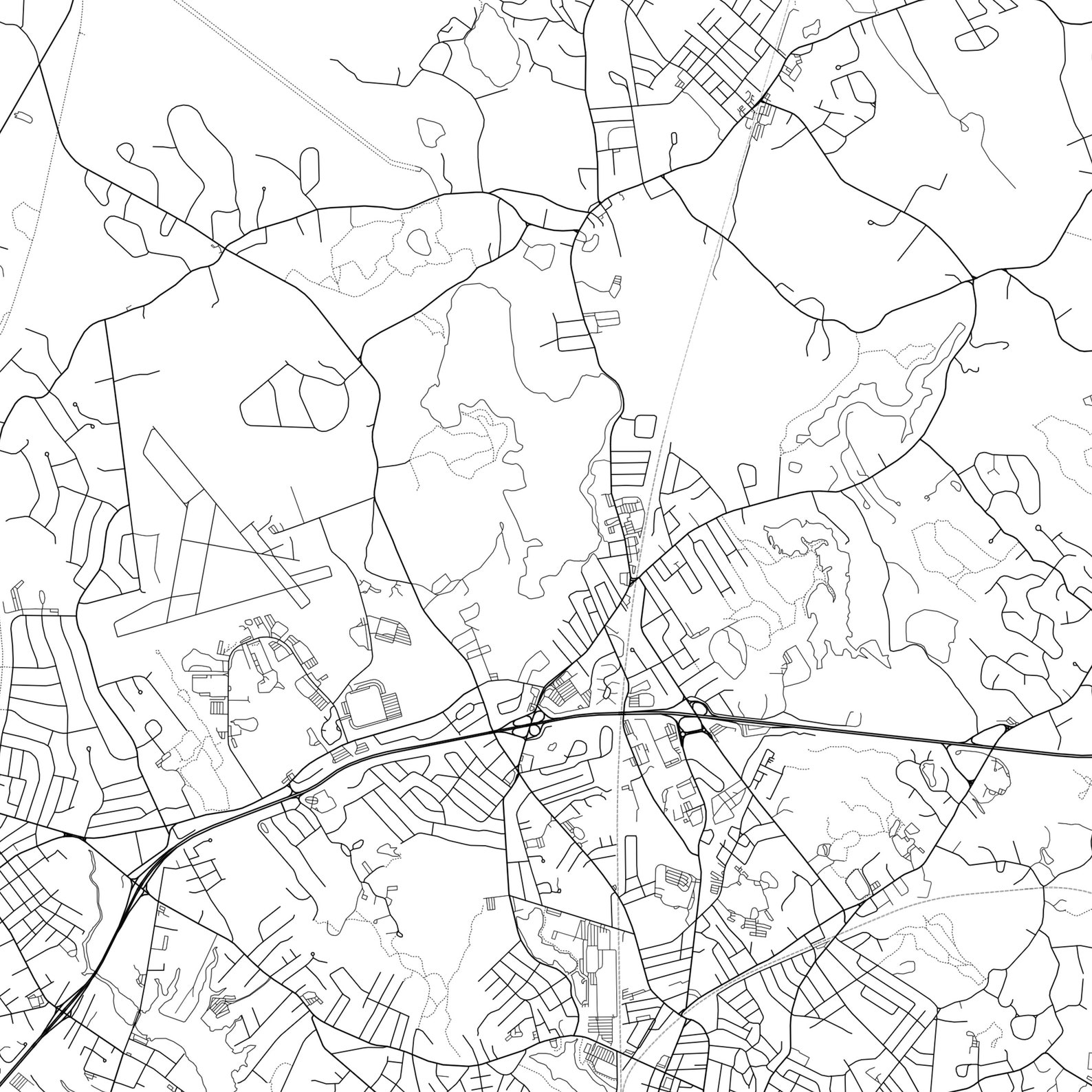 Beverly Map Print Beverly Map Poster Wall Art Ma City Map - Etsy