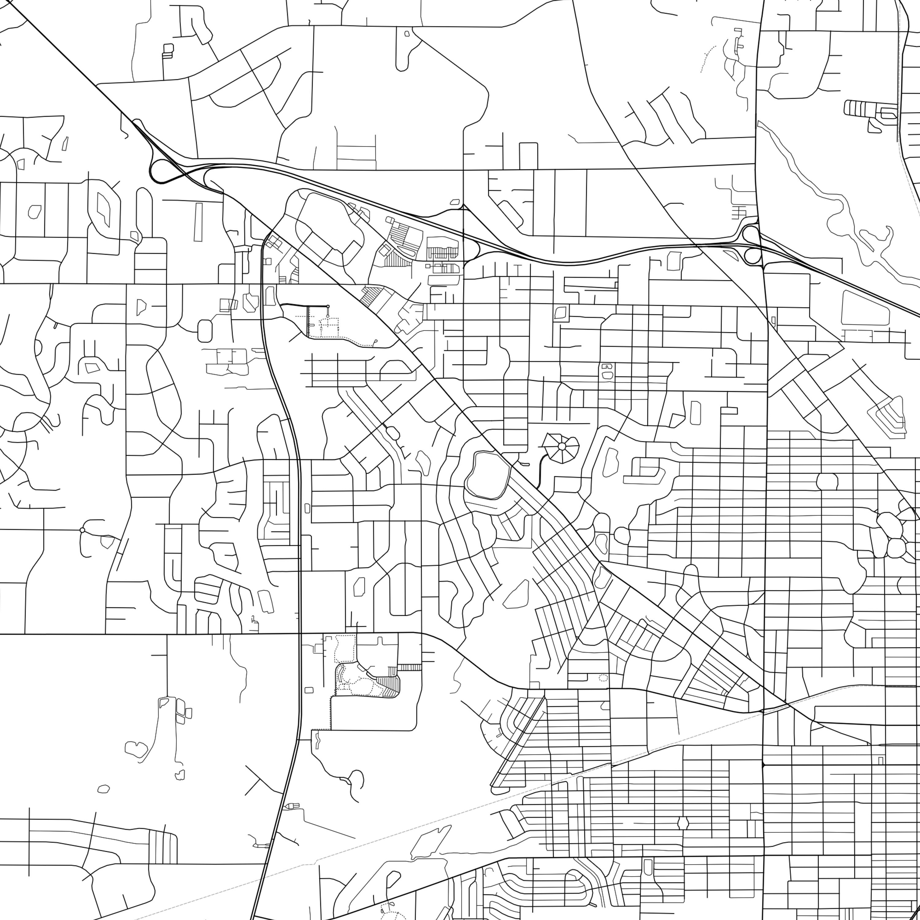 Albany Map Print Albany Map Poster Wall Art Ga City Map - Etsy