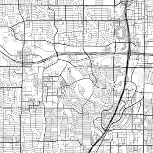Richardson Map Print Richardson Map Poster Wall Art Tx City | Etsy