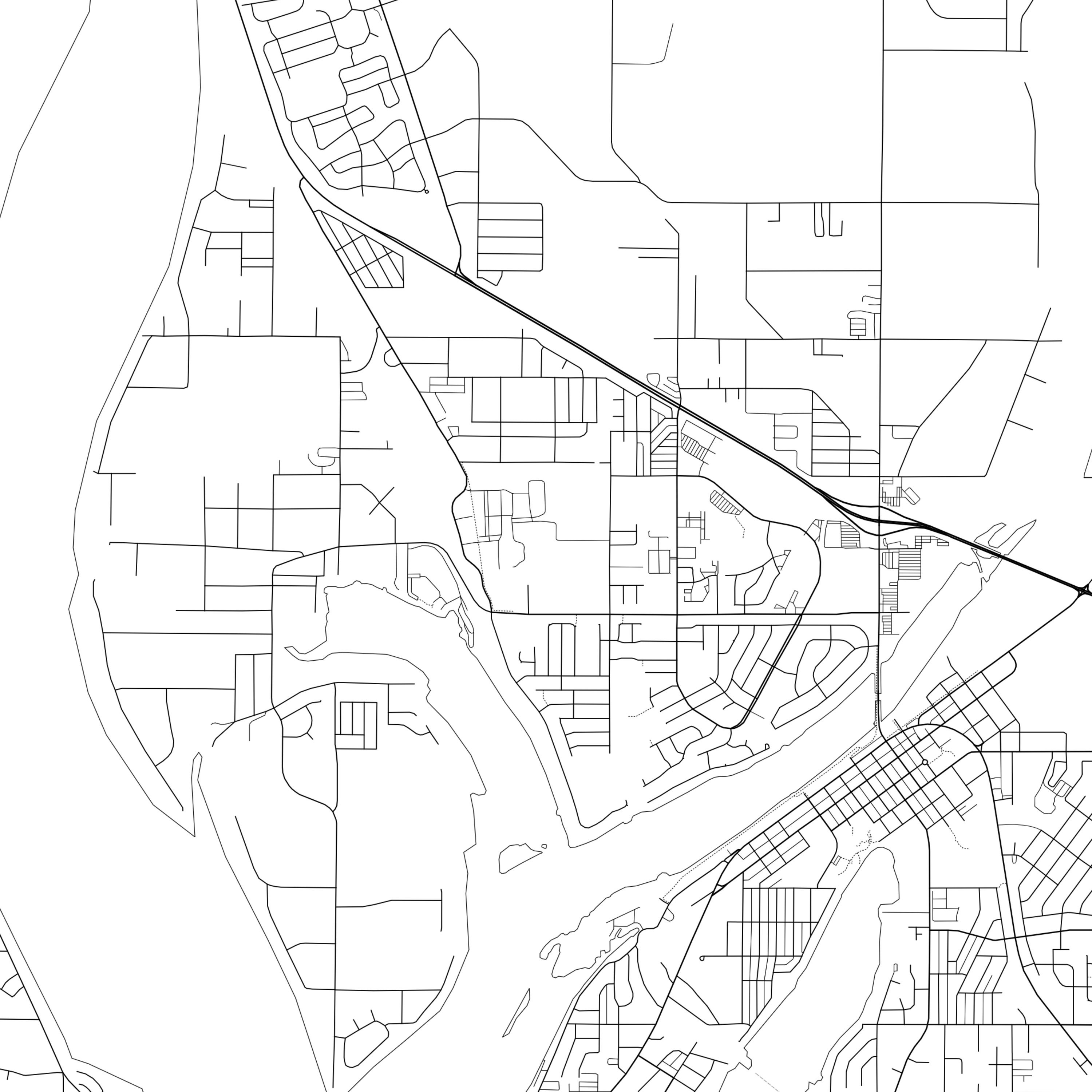 Moses Lake Map Print Moses Lake Map Poster Wall Art Wa City - Etsy