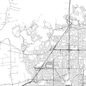 Fairfield Map Print, Fairfield Map Poster Wall Art, Ca City Map ...