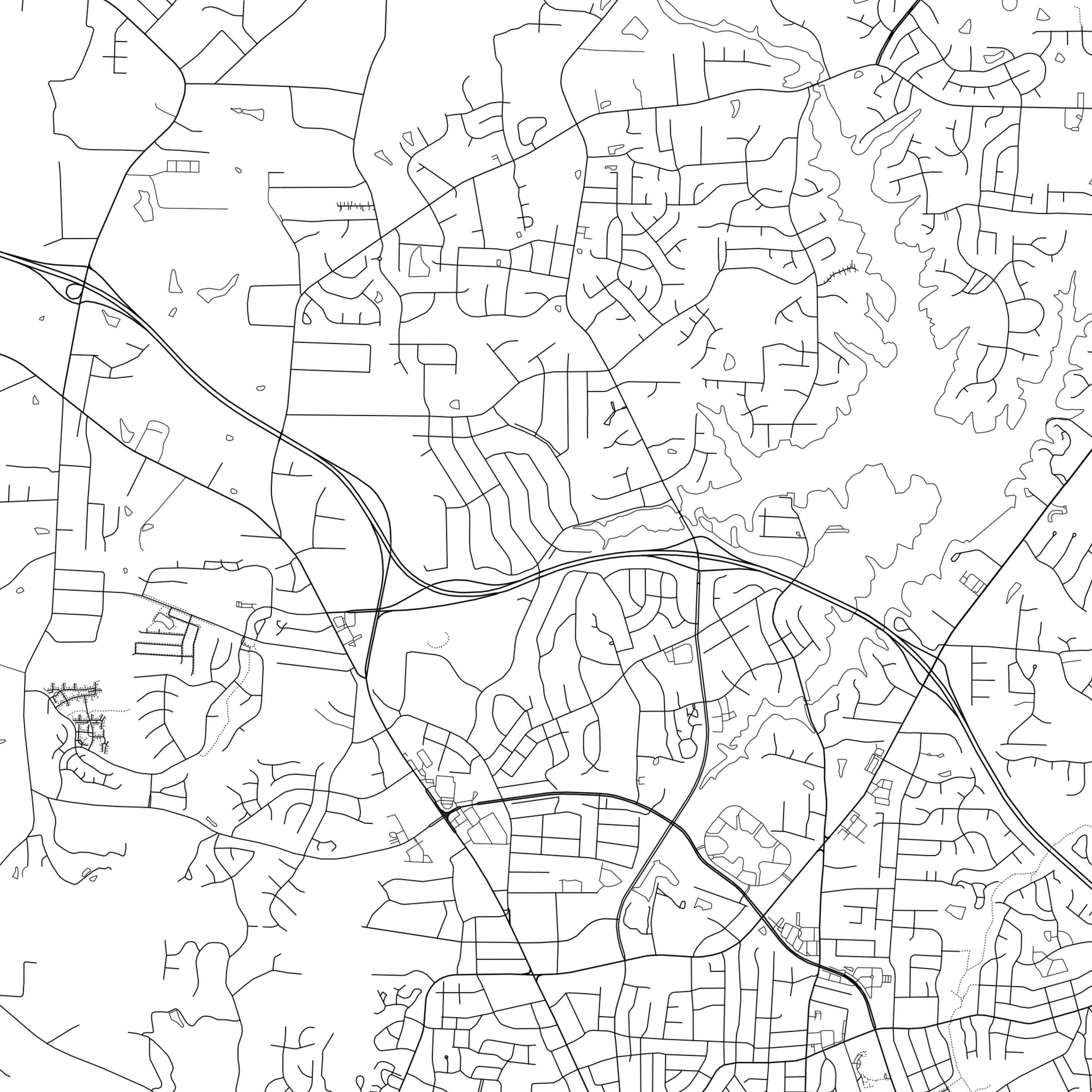 High Point Map Print High Point Map Poster Wall Art Nc City | Etsy