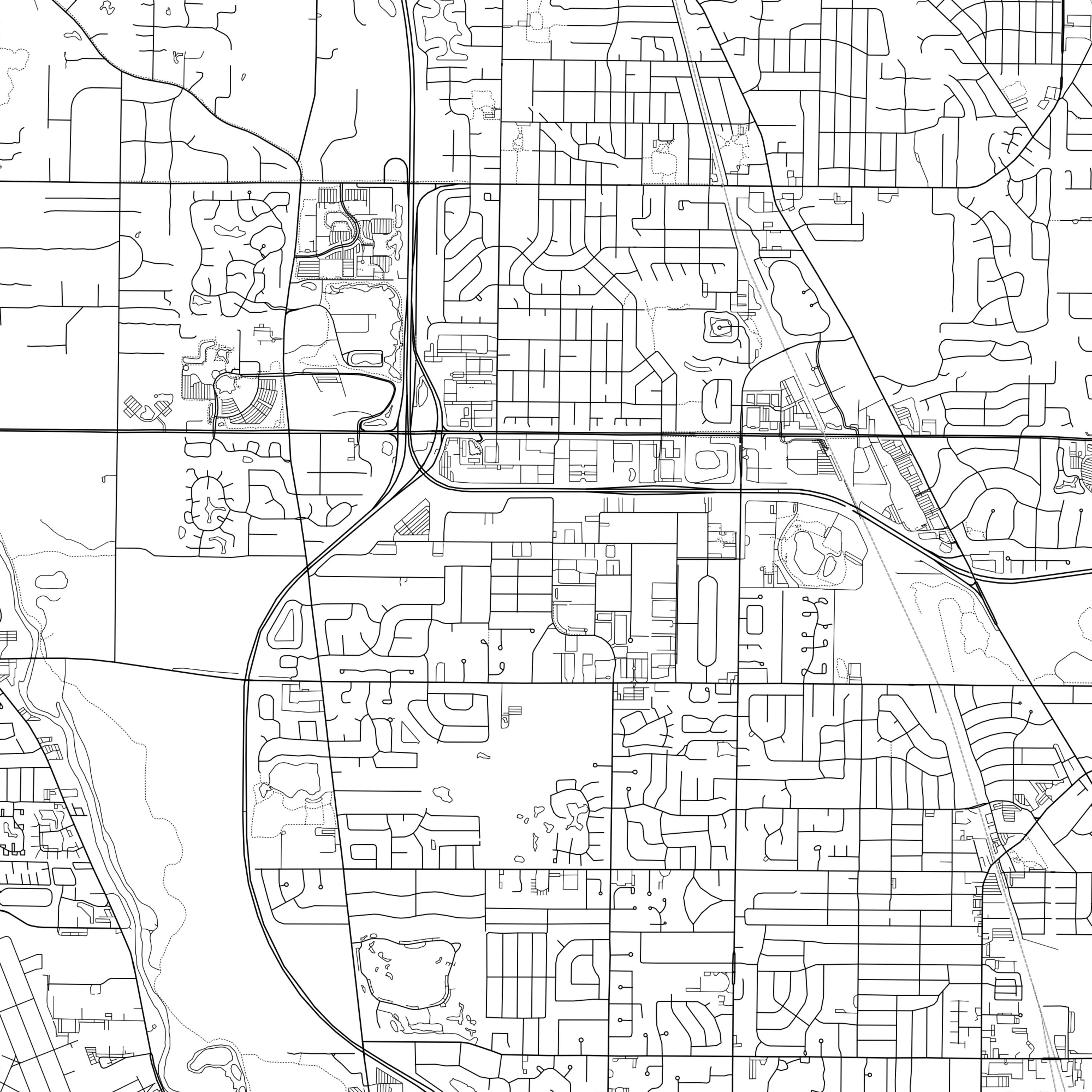 Northbrook Map Print Northbrook Map Poster Wall Art Il City - Etsy