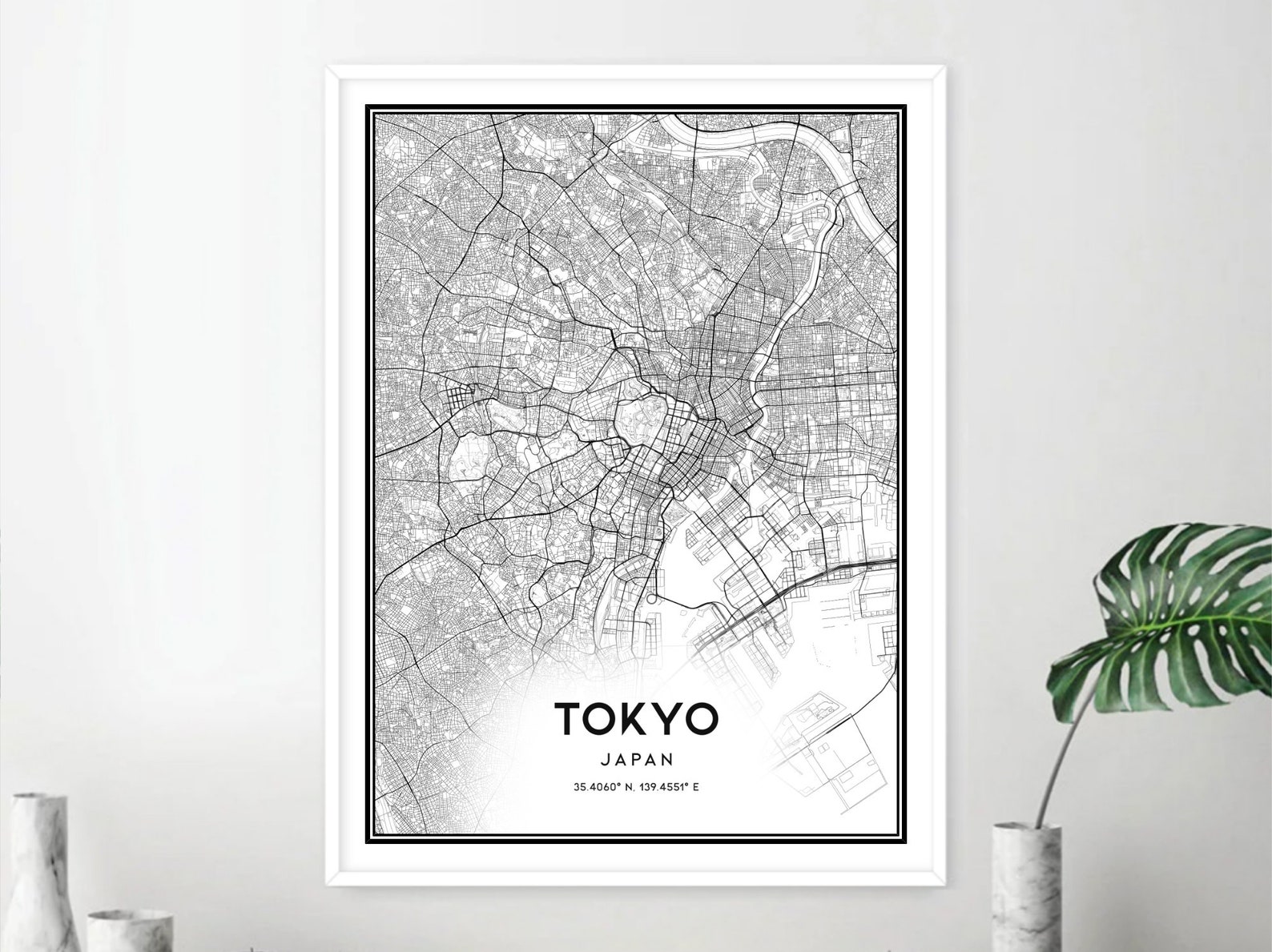 Tokyo Map Print Tokyo Map Poster Wall Art Tokyo City Map | Etsy