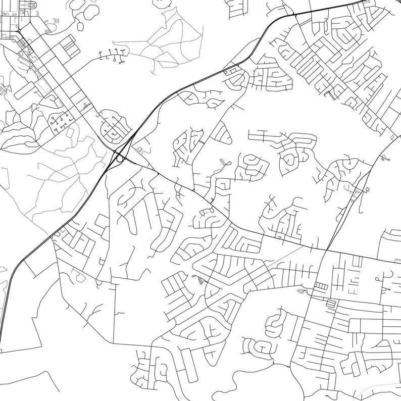 Augusta Map Print, Augusta Map Poster Wall Art, Ga City Map, Georgia ...