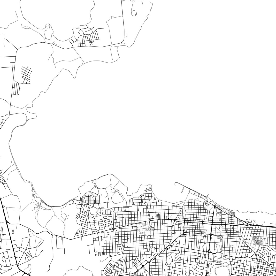 Managua Map Print, Managua Map Poster Wall Art, Managua City Map ...