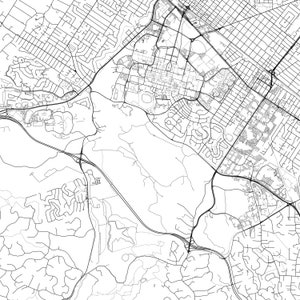 Palo Alto Map Print, Palo Alto Map Poster Wall Art, Ca City Map ...