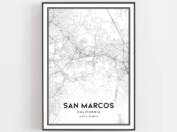 San Marcos California Map