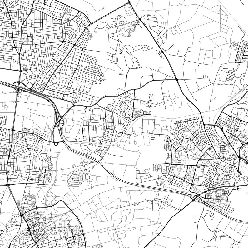 Ramla Map Print, Ramla Map Poster Wall Art, Ramla City Map, Ramla Print ...