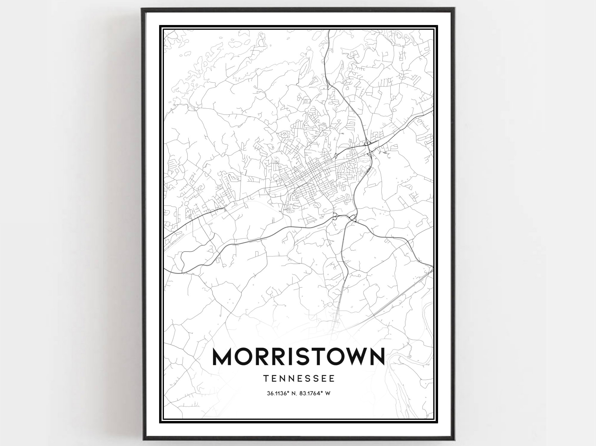 Map Of Morristown Tn Area