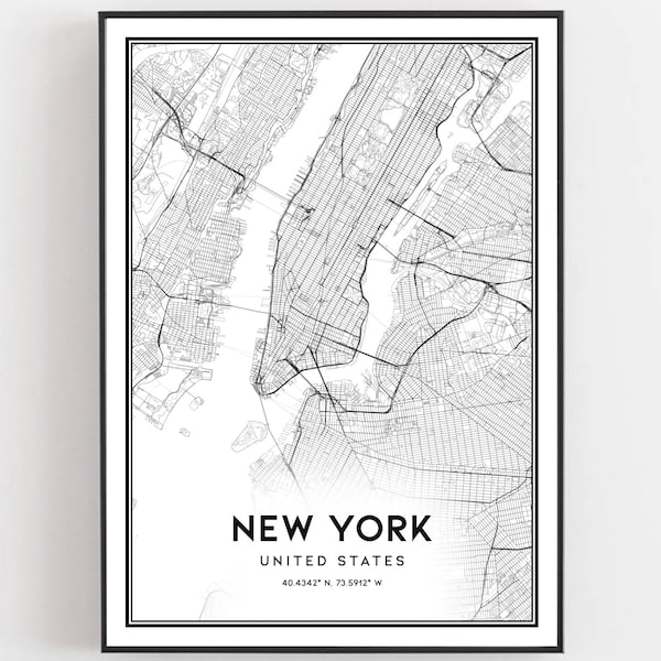 Shop New York City Map - Etsy