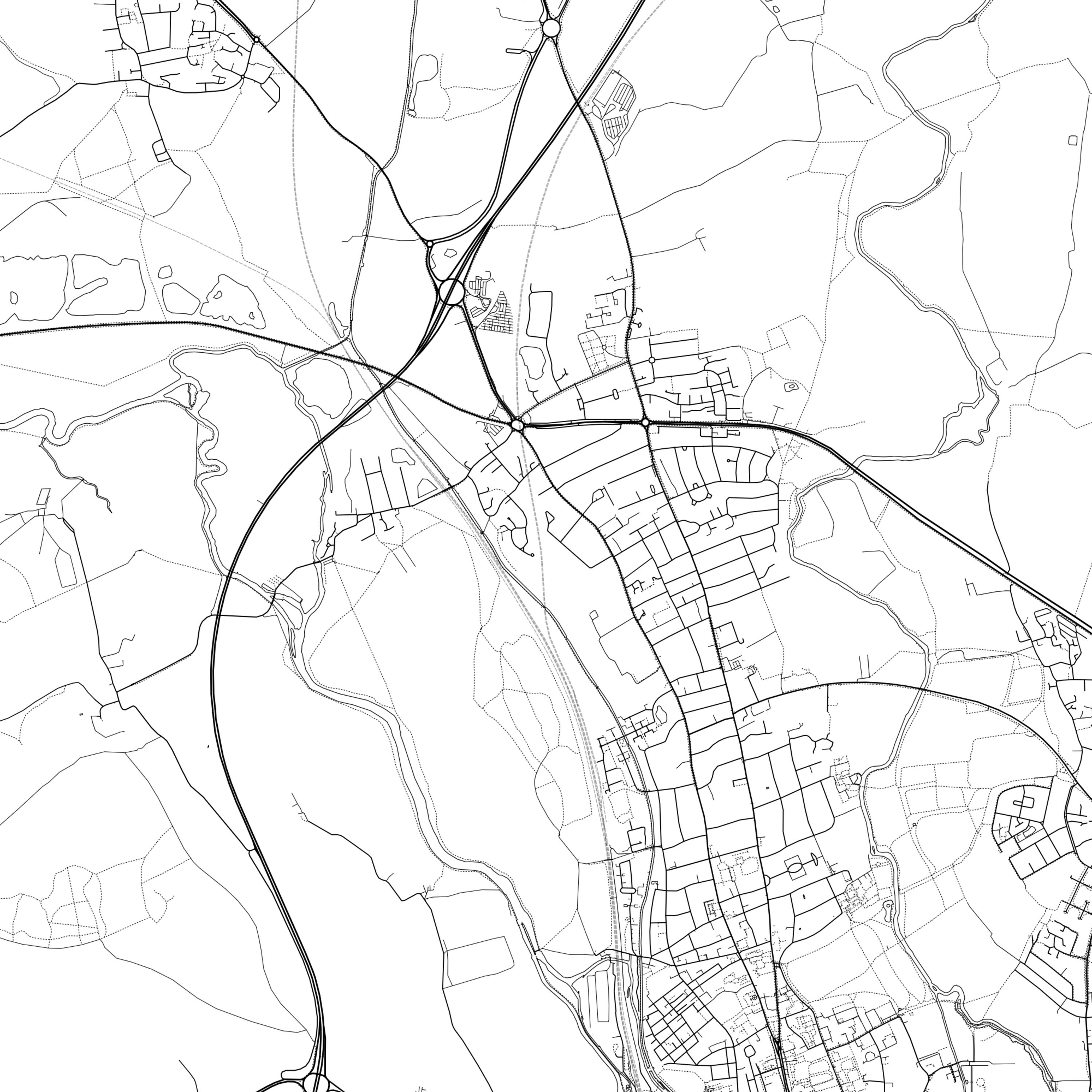 Oxford Map Print Oxford Map Poster Wall Art Oxford City Map | Etsy