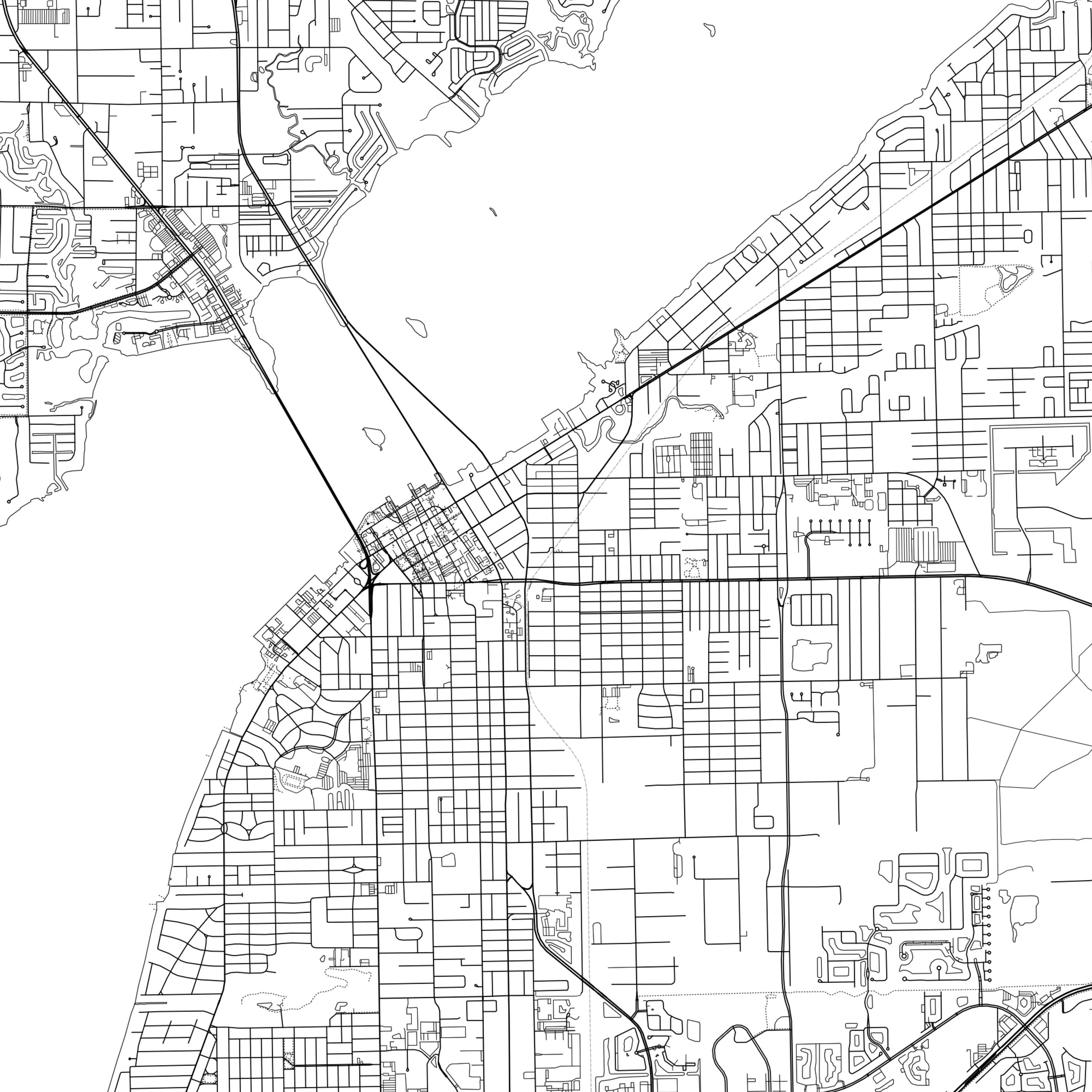 Fort Myers Map Print Fort Myers Map Poster Wall Art Fl City | Etsy