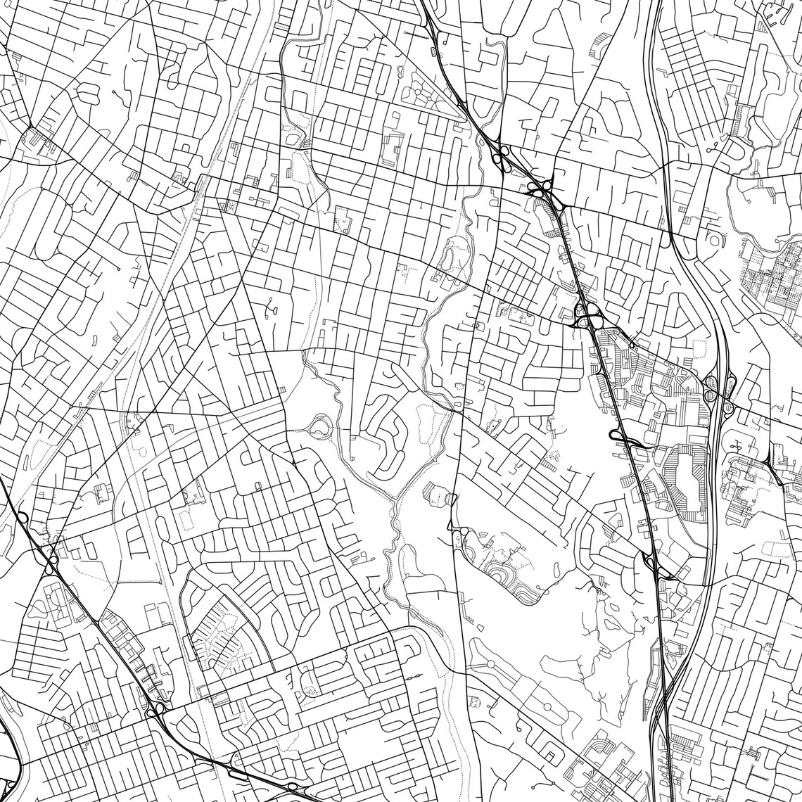 Paramus Map Print Paramus Map Poster Wall Art Nj City Map - Etsy UK