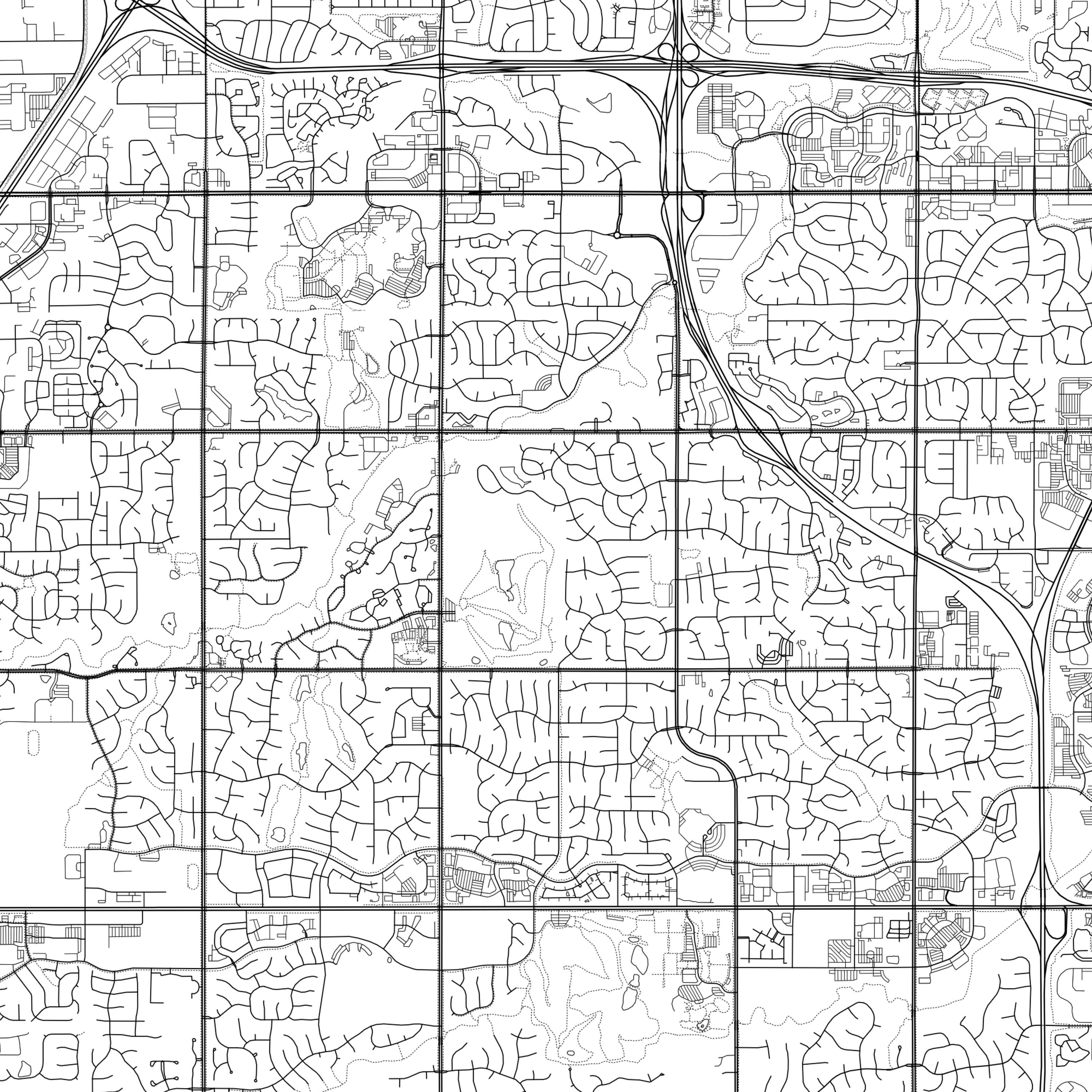 Overland Park Map Print, Overland Park Map Poster Wall Art, Ks City Map ...