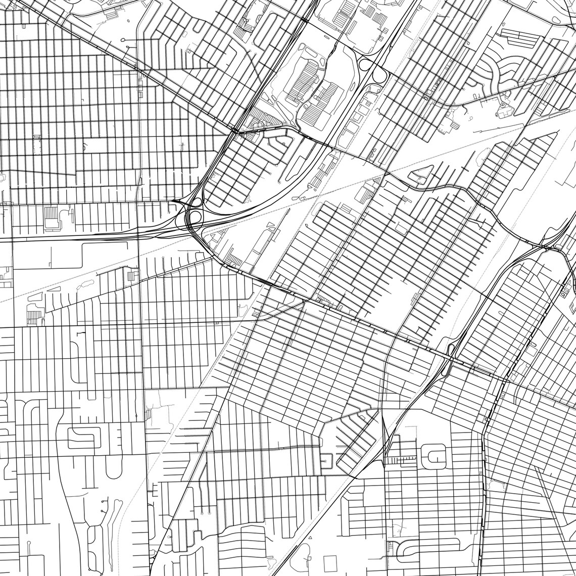 Lincoln Park Map Print Lincoln Park Map Poster Wall Art Mi - Etsy