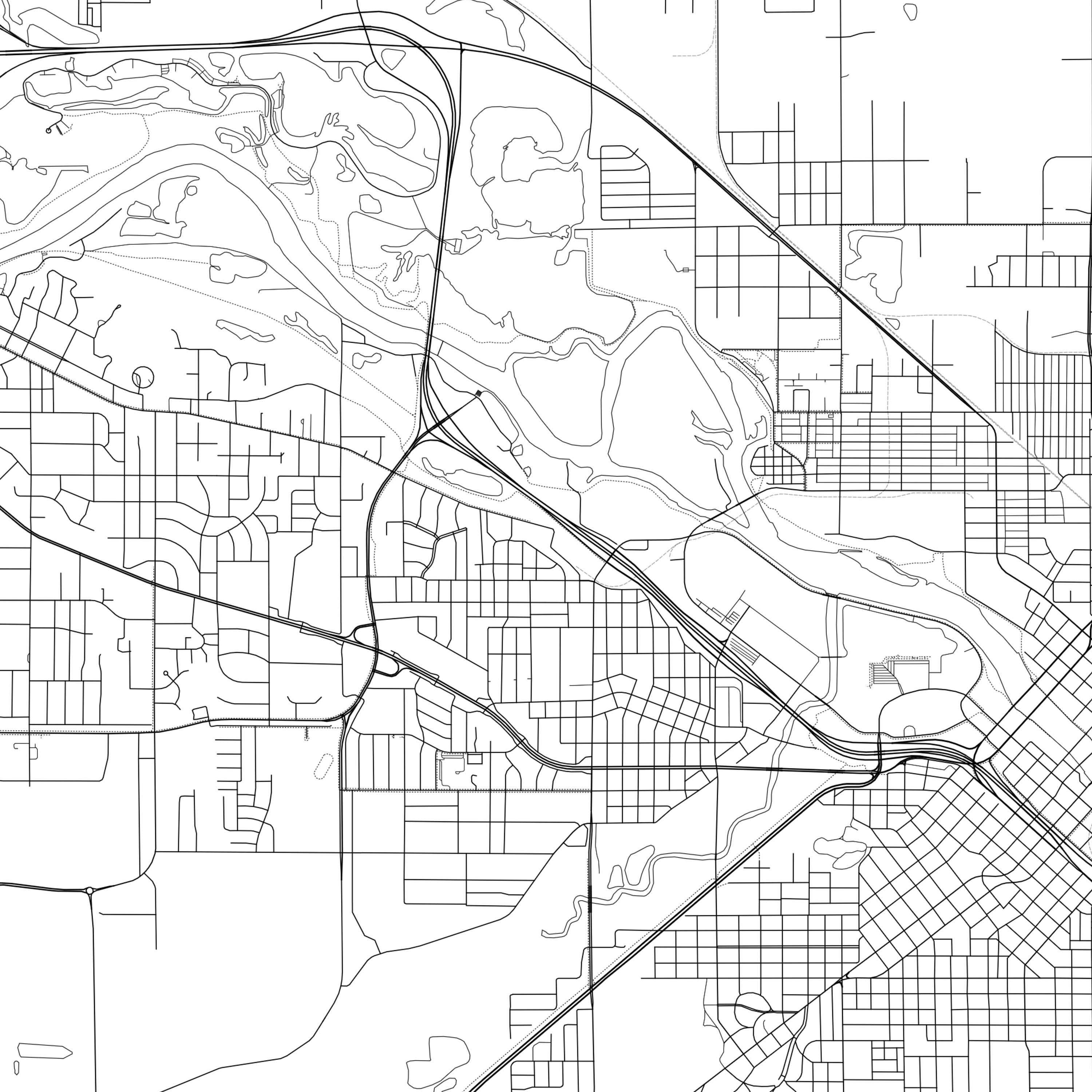Waterloo Map Print Waterloo Map Poster Wall Art Ia City Map | Etsy
