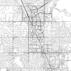 Centennial Map Print, Centennial Map Poster Wall Art, Co City Map ...