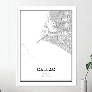 Callao Map Print, Callao Map Poster Wall Art, Callao City Map, Callao ...