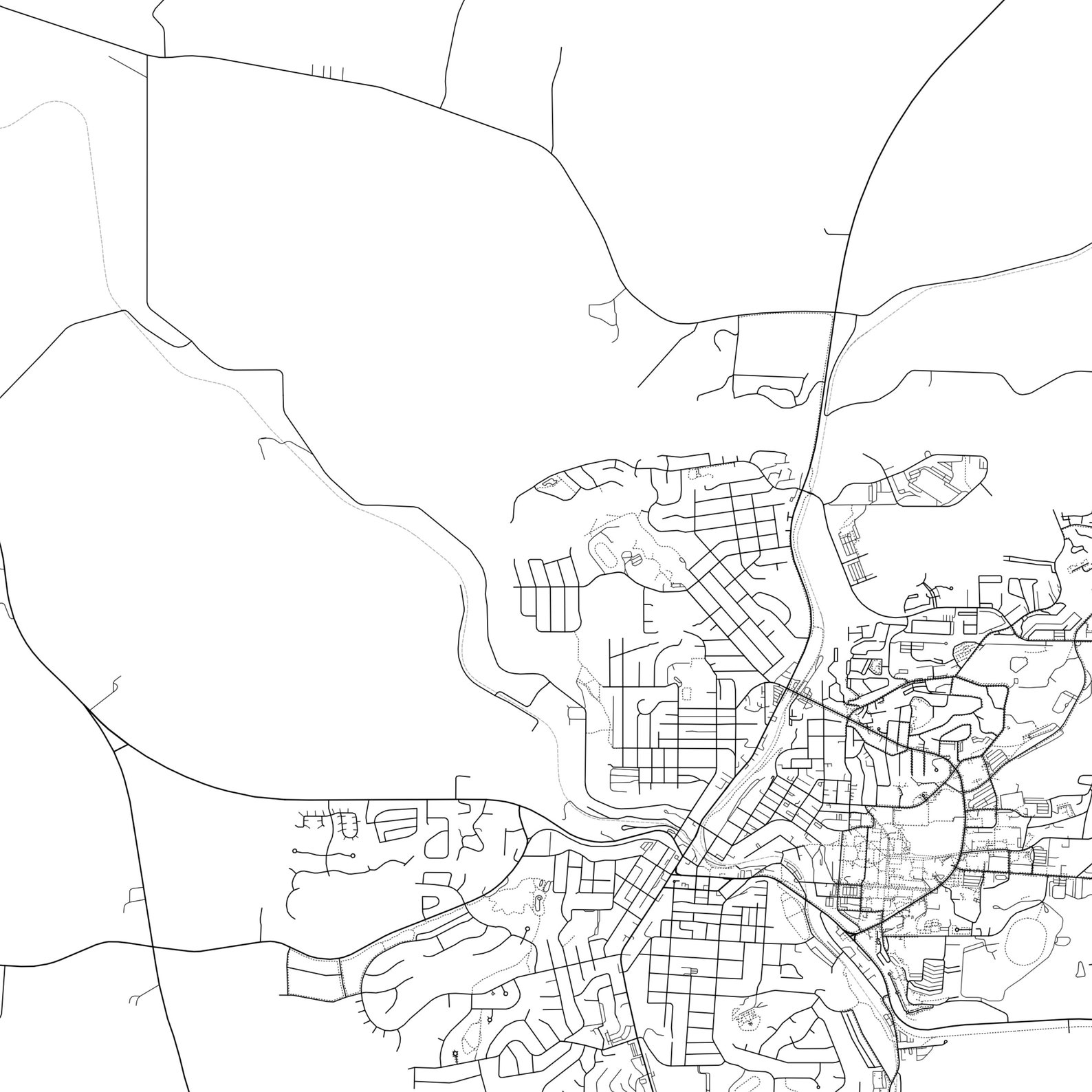 Pullman Map Print Pullman Map Poster Wall Art Wa City Map - Etsy