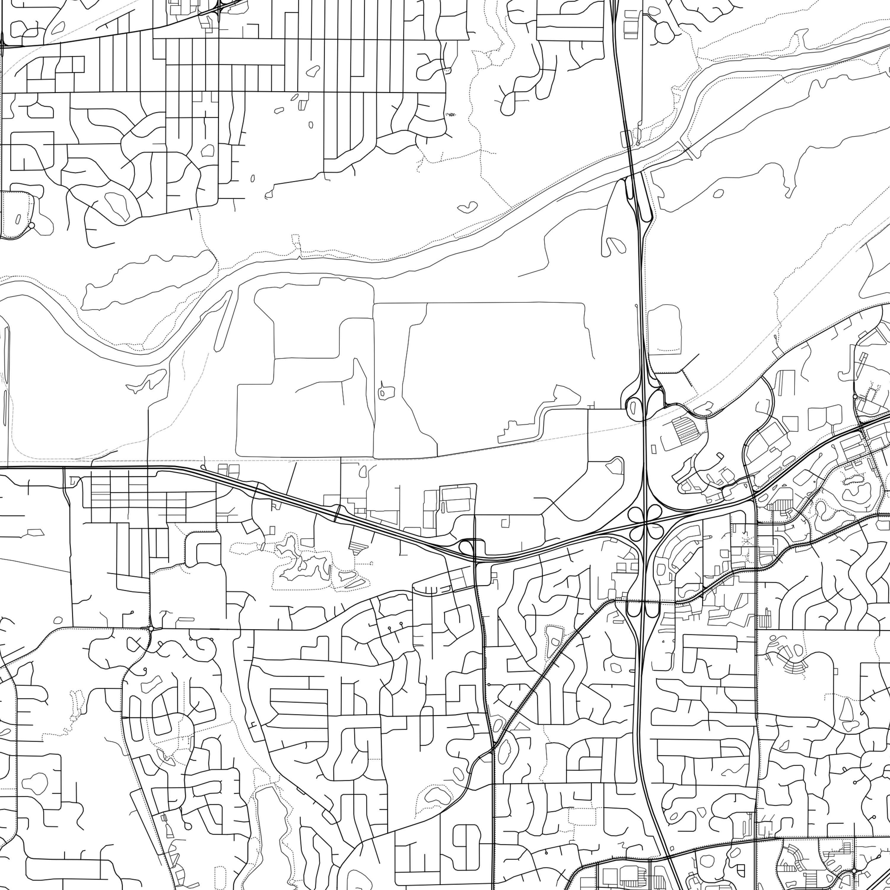 Burnsville Map Print Burnsville Map Poster Wall Art Mn City | Etsy