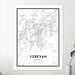 Yerevan Map Print, Yerevan Map Poster Wall Art, Yerevan City Map ...