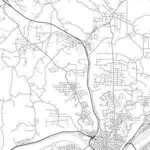 East Liverpool Map Print, East Liverpool Map Poster Wall Art, Oh City ...