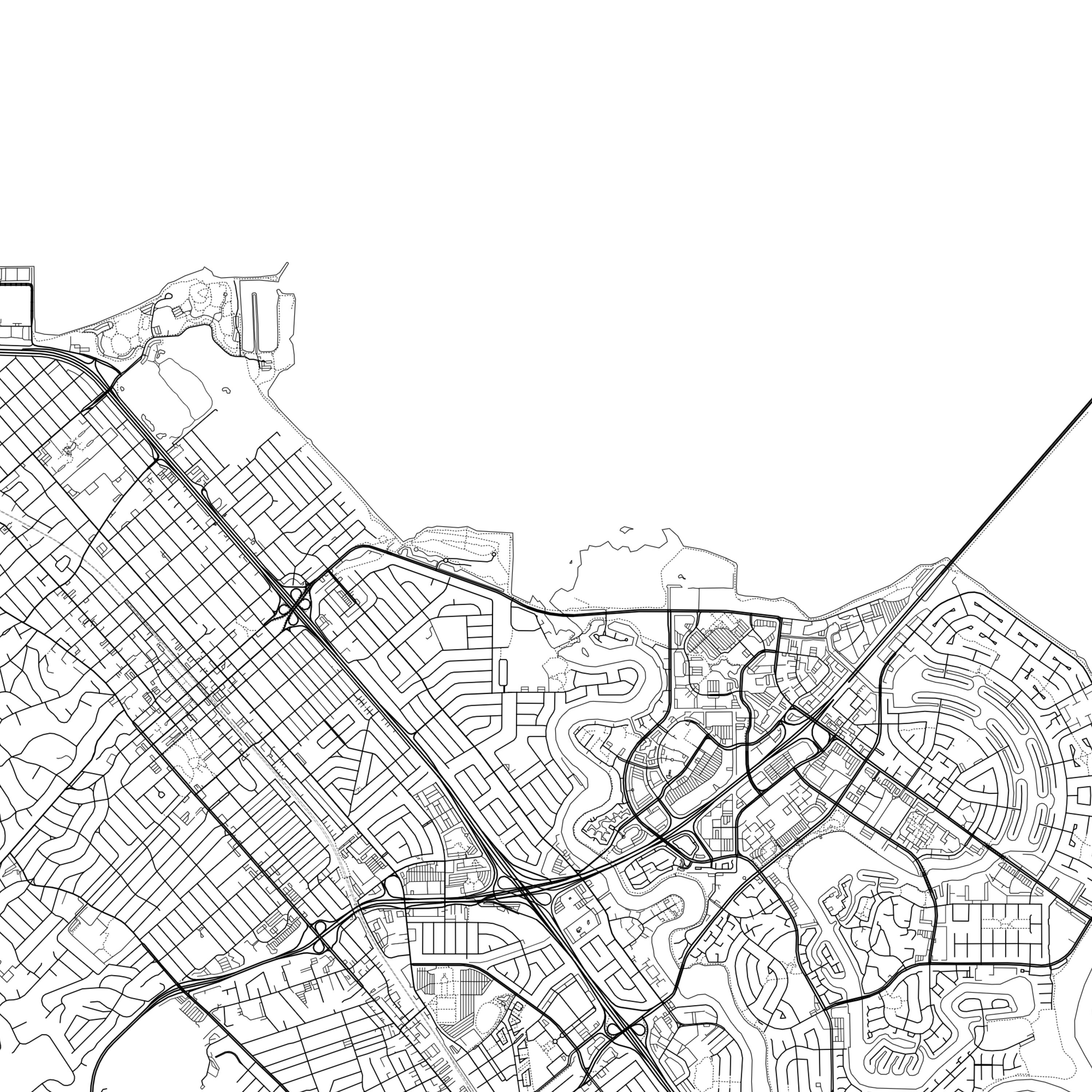 Foster City Map Print Foster City Map Poster Wall Art Ca - Etsy