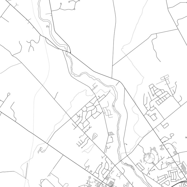 Bangor Map Print Bangor Map Poster Wall Art Me City Map - Etsy