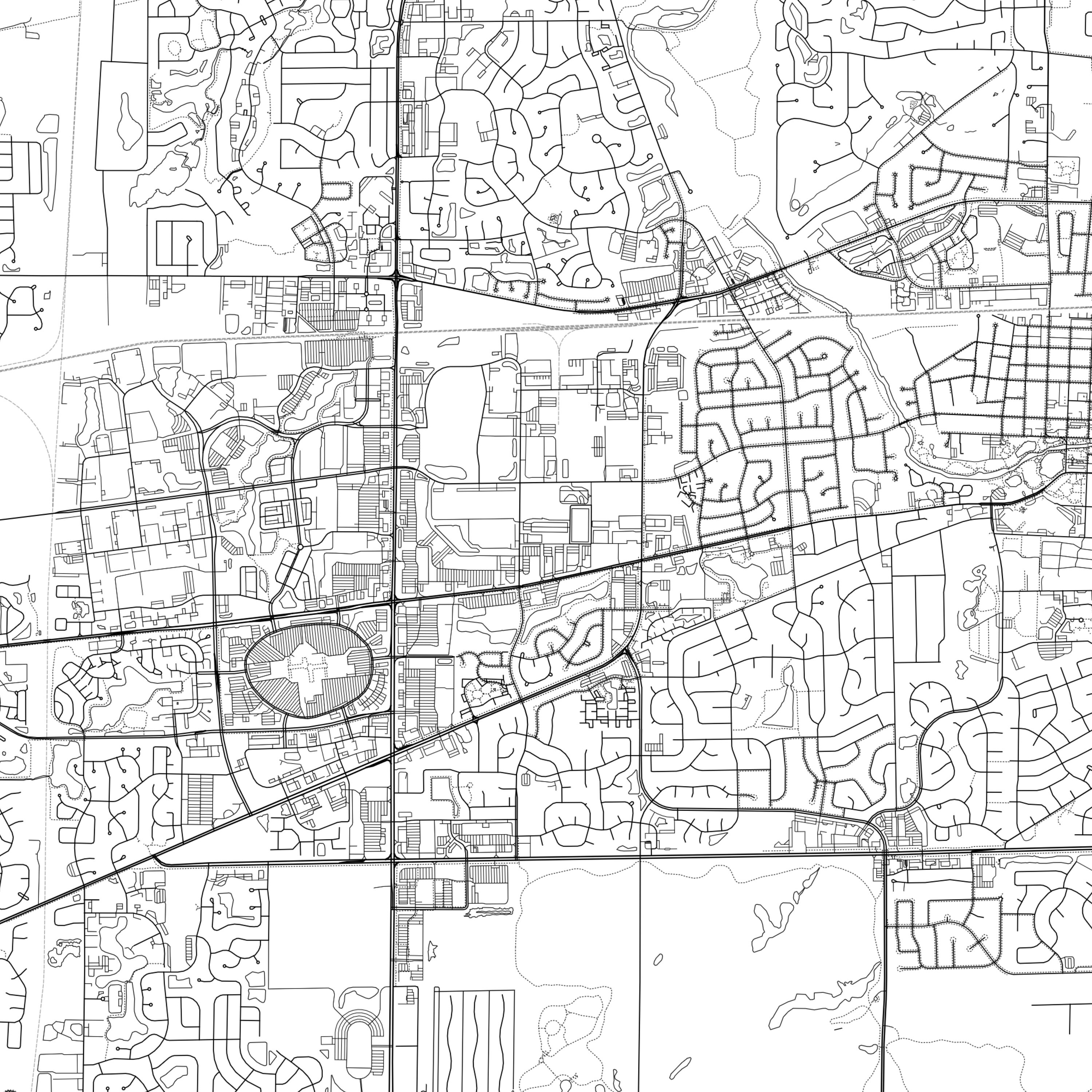 Naperville Map Print Naperville Map Poster Wall Art Il City | Etsy