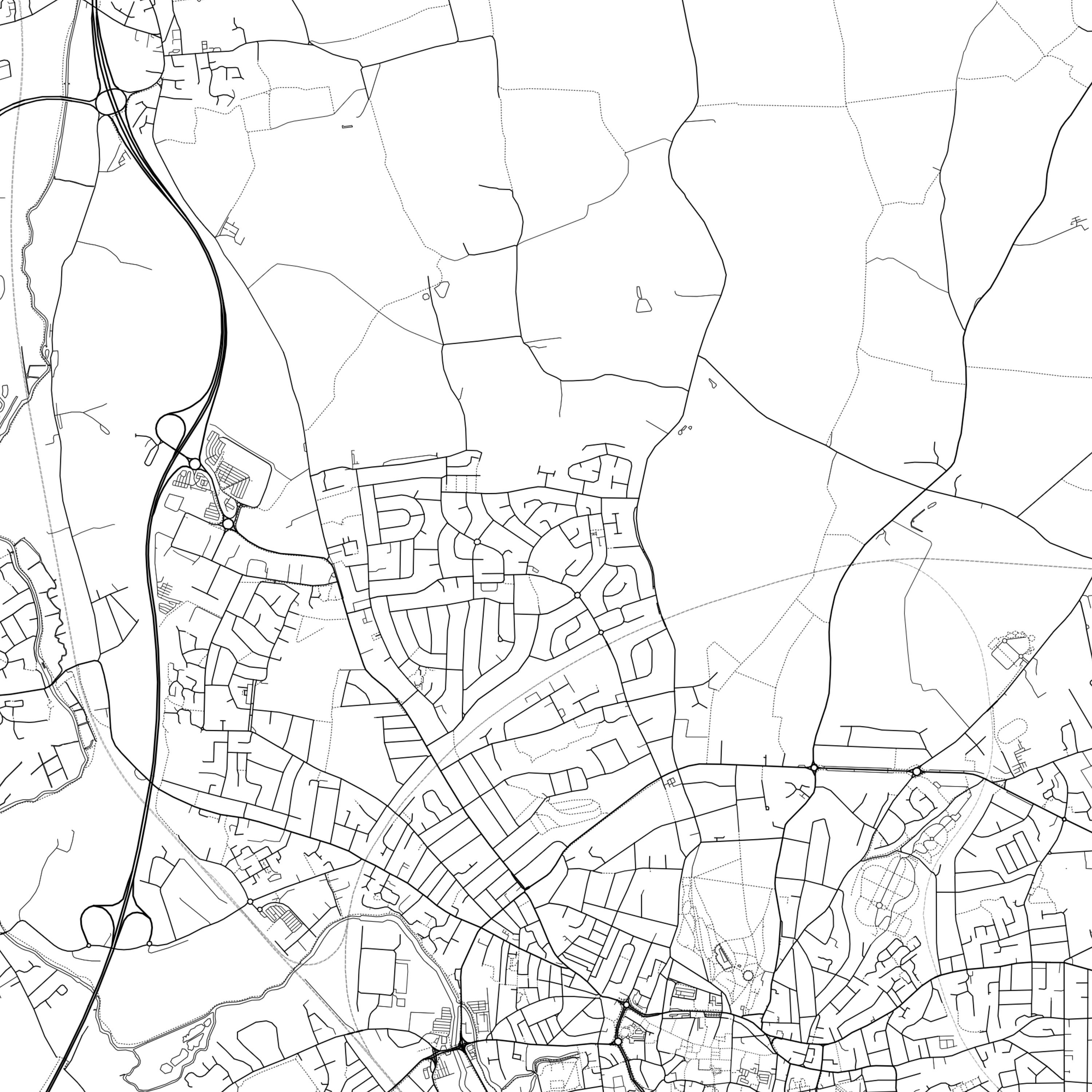 Ipswich Map Print Ipswich Map Poster Wall Art Ipswich City | Etsy