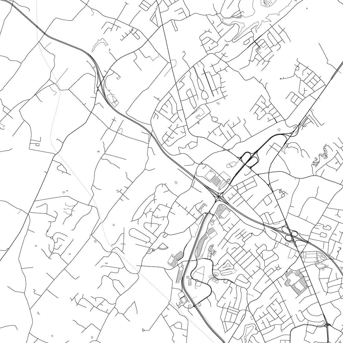 Johnson City Map Print Johnson City Map Poster Wall Art Tn - Etsy