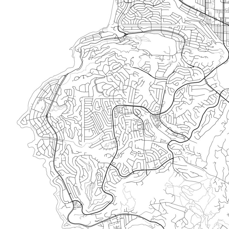 Rancho Palos Verdes Map Print, Rancho Palos Verdes Map Poster Wall Art ...