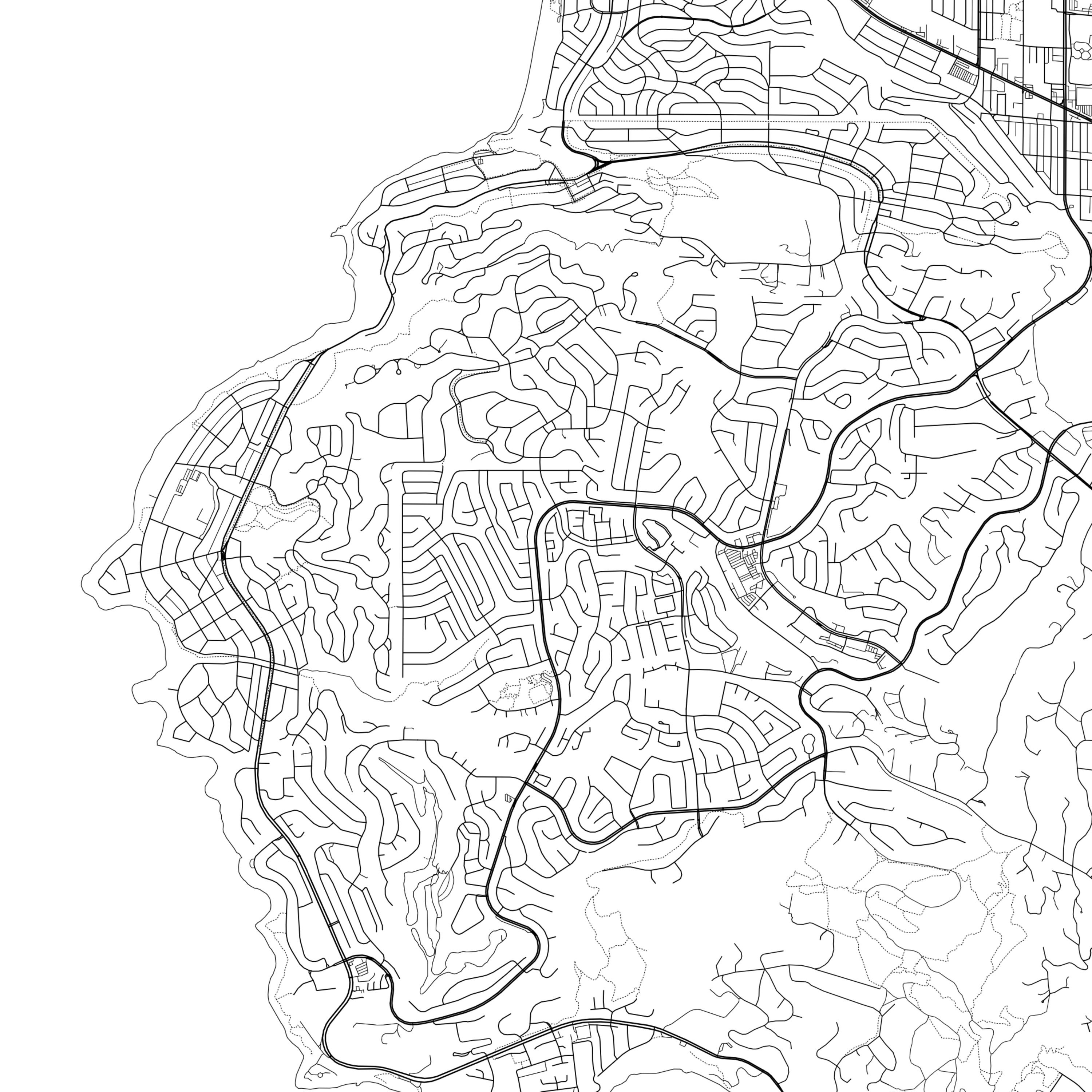 Rancho Palos Verdes Map Print, Rancho Palos Verdes Map Poster Wall Art ...