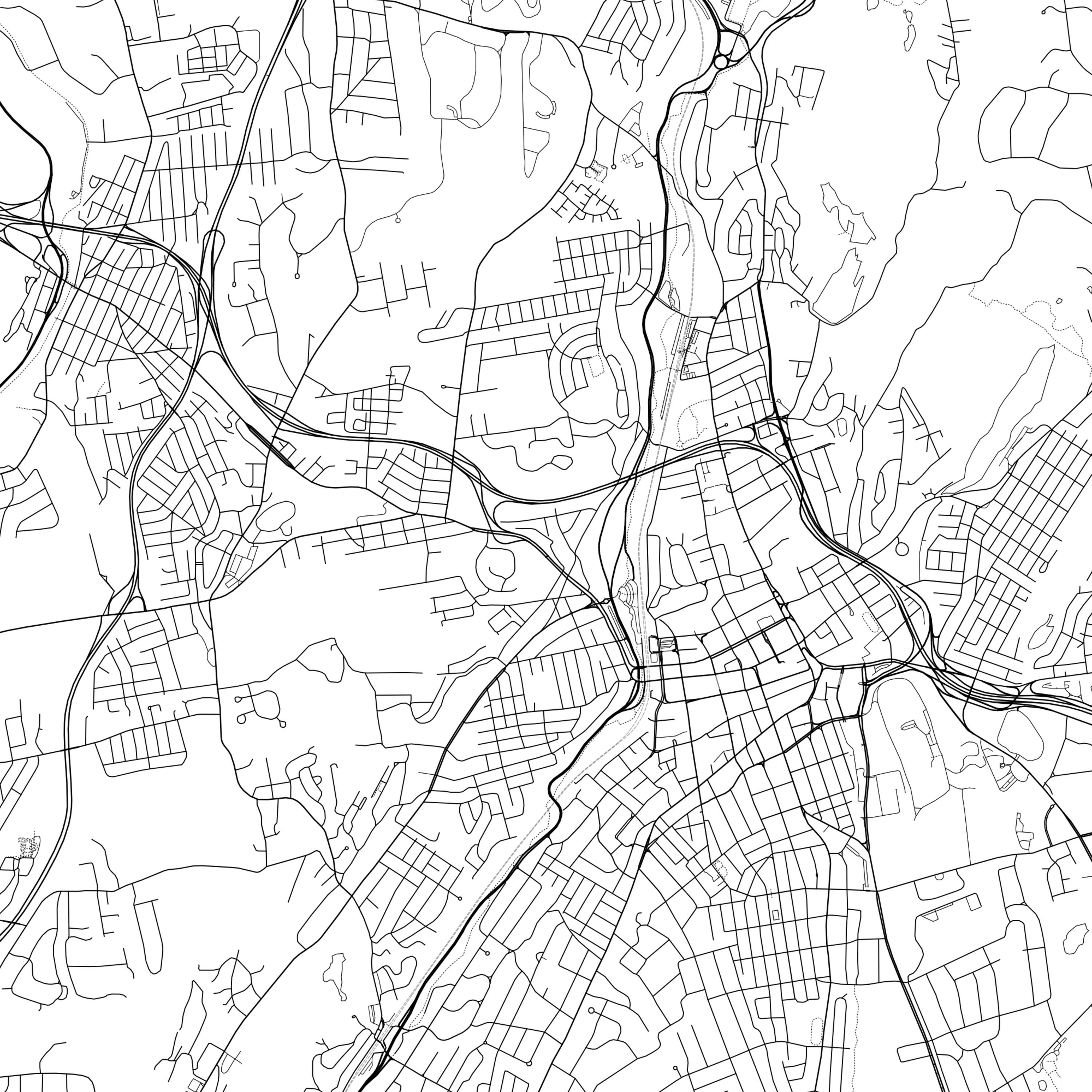 White Plains Map Print White Plains Map Poster Wall Art Ny - Etsy