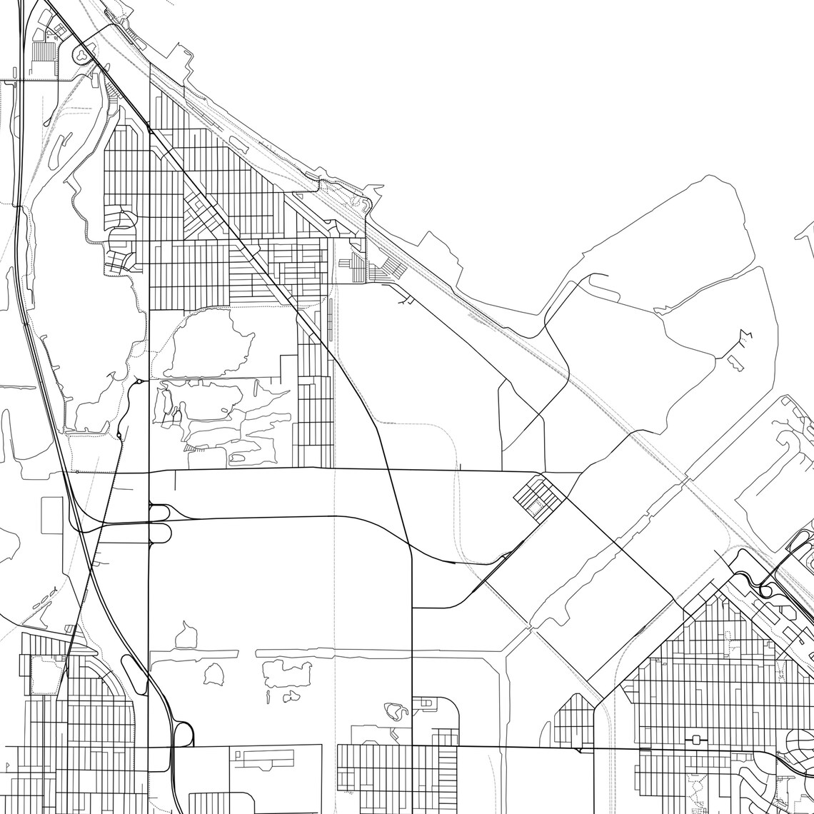 East Chicago Map Print, East Chicago Map Poster Wall Art, in City Map ...