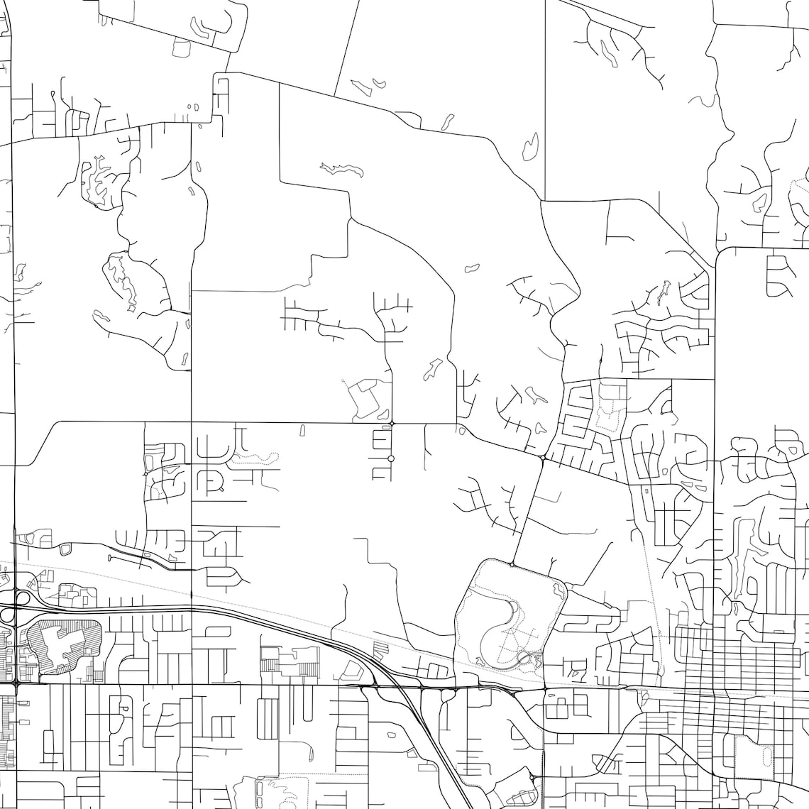 Ofallon Map Print Ofallon Map Poster Wall Art Il City | Etsy