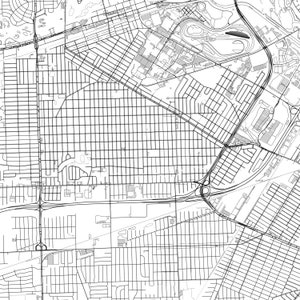 Allen Park Map Print, Allen Park Map Poster Wall Art, Mi City Map ...