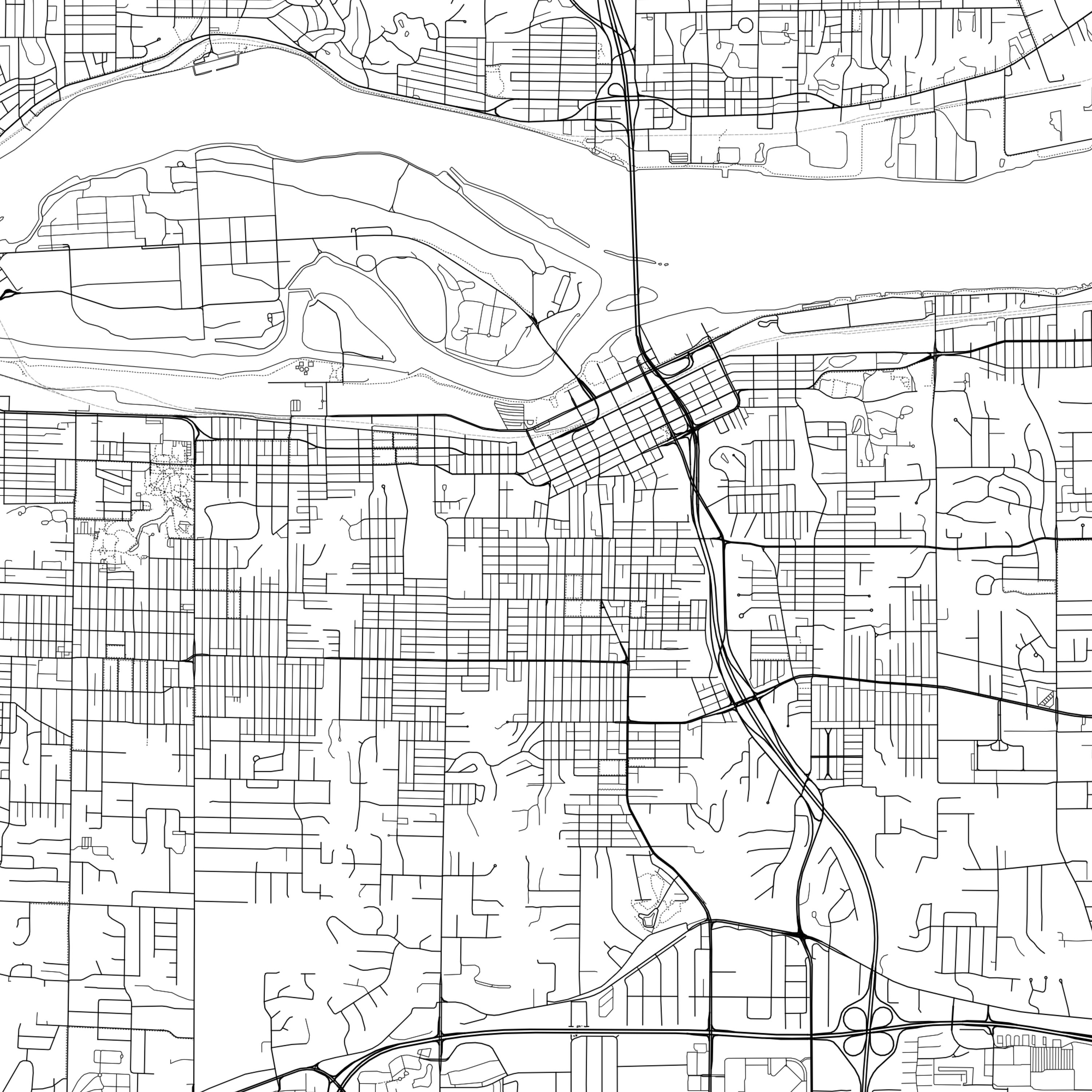 Moline Map Print Moline Map Poster Wall Art Il City Map | Etsy