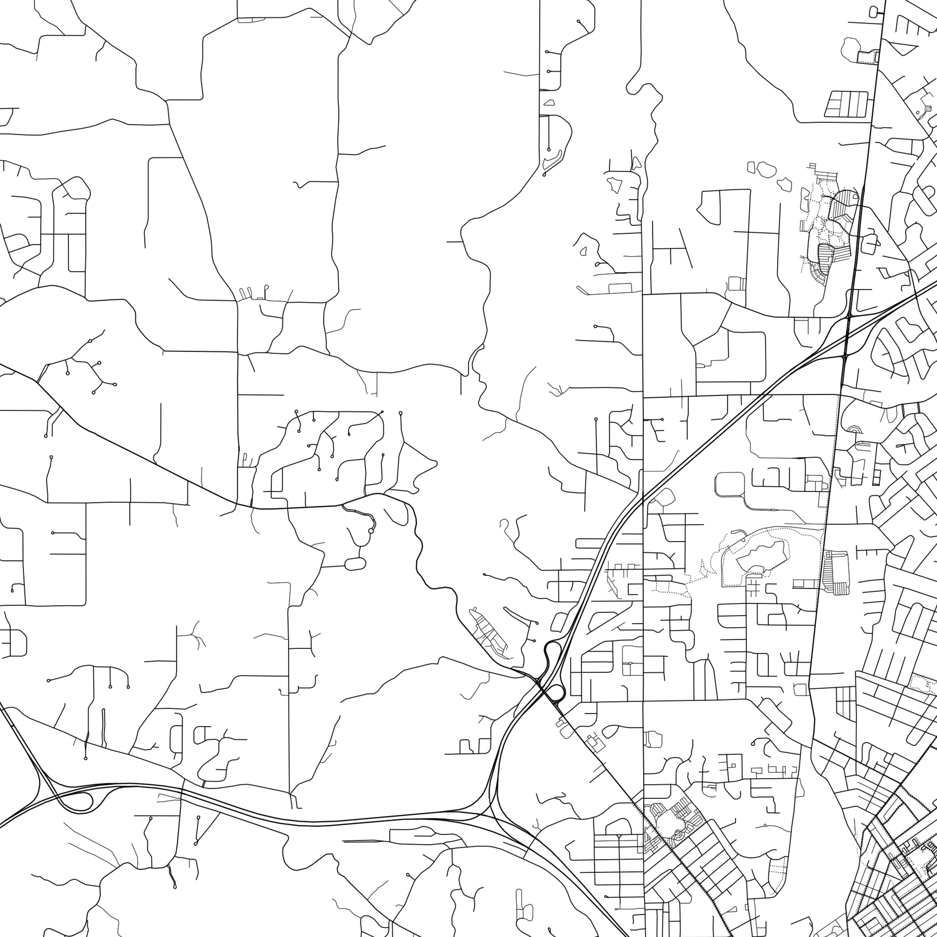 New Albany Map Print, New Albany Map Poster Wall Art, in City Map ...