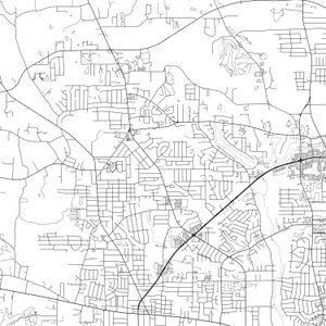 Longview Map Print, Longview Map Poster Wall Art, Tx City Map, Texas ...