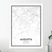 Augusta Map Print, Augusta Map Poster Wall Art, Ga City Map, Georgia ...