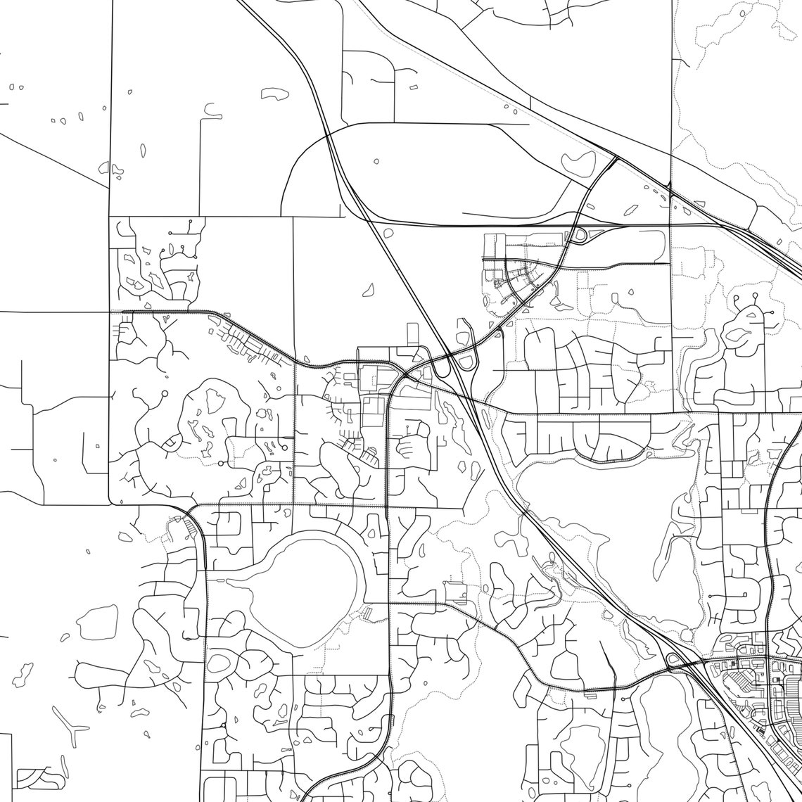 Maple Grove Map Print, Maple Grove Map Poster Wall Art, Mn City Map ...