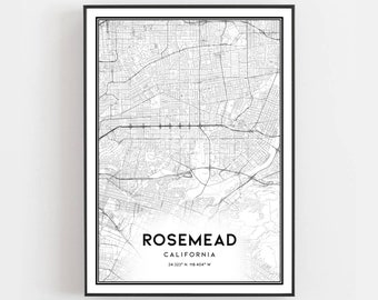 Rosemount Map Print, Rosemount Map Poster Wall Art, Mn City Map ...